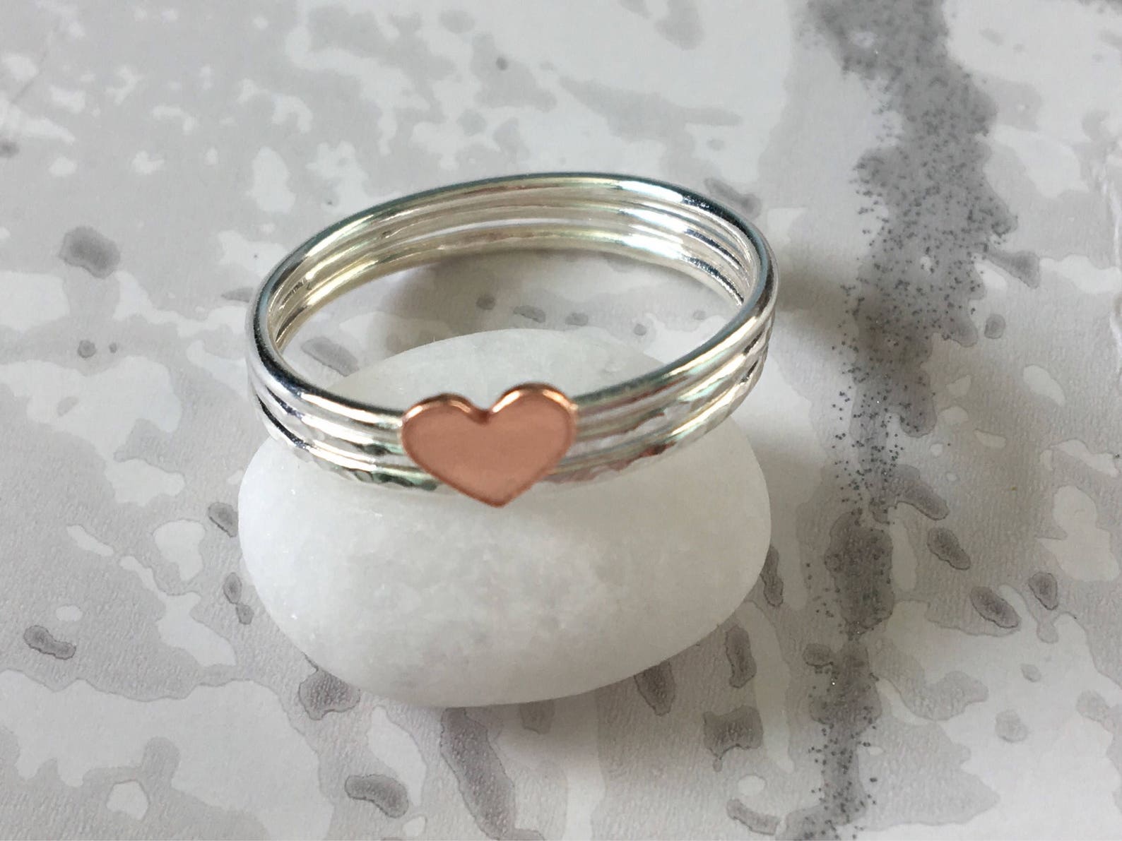 Sterling Silver Stacking Rings Set of Three Rings Stacking - Etsy UK