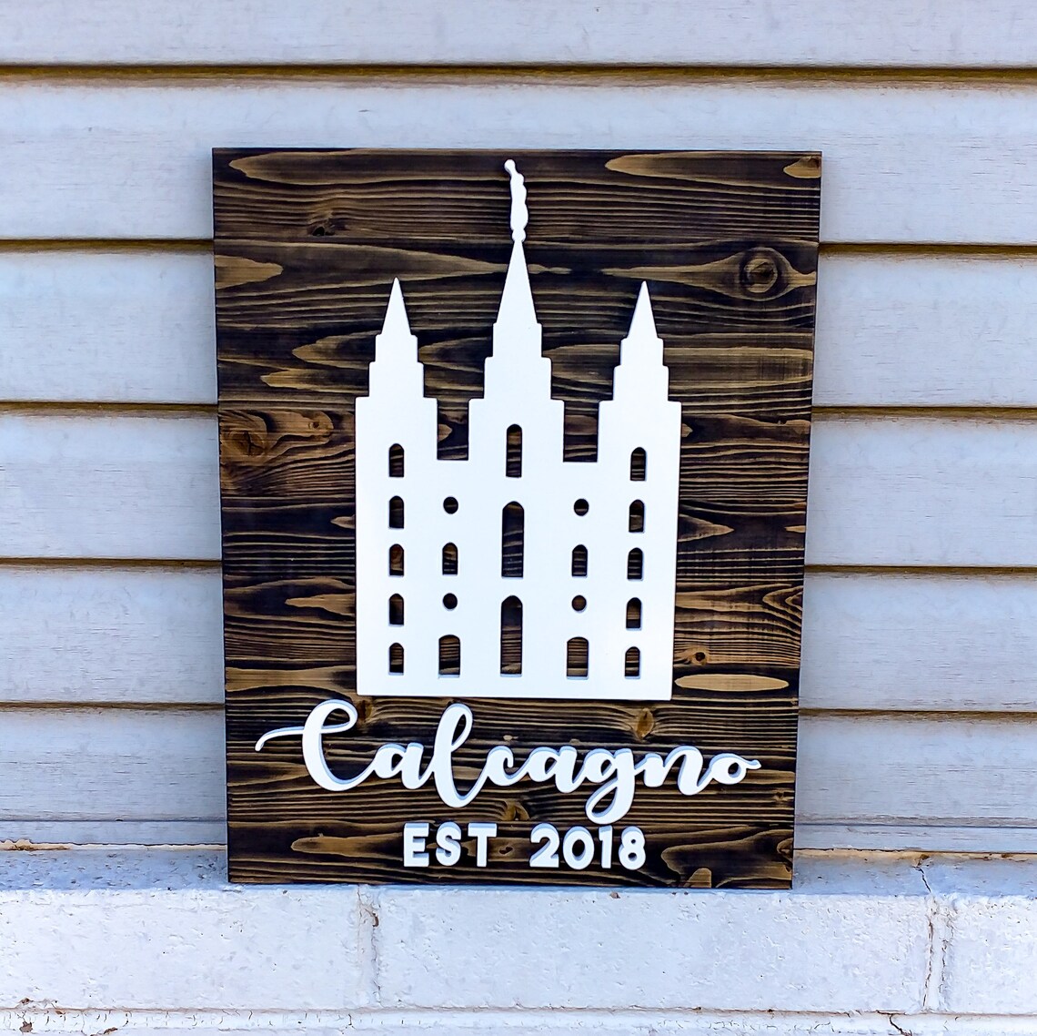 Temple Wood Cutout 3D Sign LDS Temple Temple Cutout | Etsy