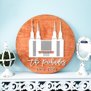 18 Custom Temple Family Name Sign LDS Temple Temple - Etsy