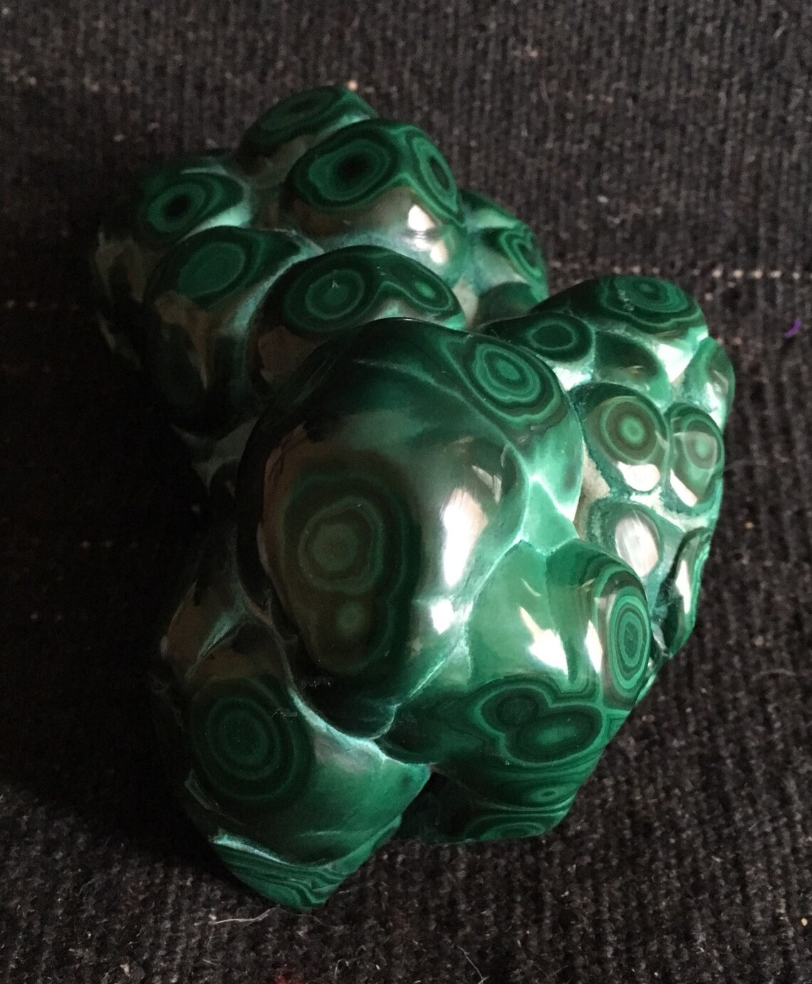 Green Globular Polished Banded Opaque Malachite Stone/ Semi - Etsy