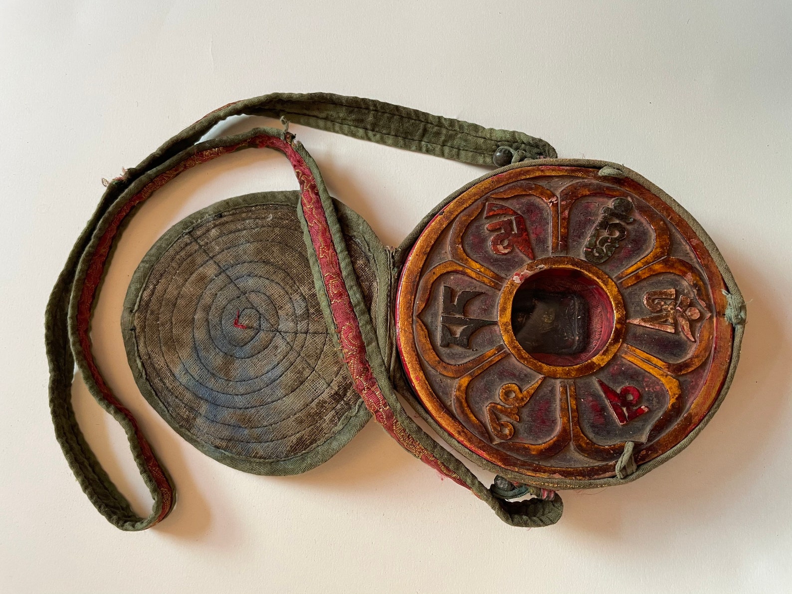 Authentic Tibetan gau travelling prayer box with shrine white | Etsy