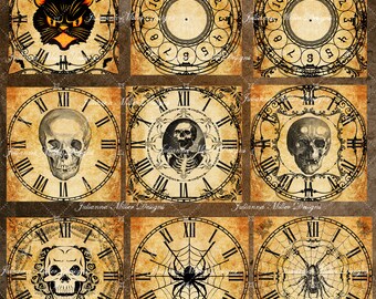 Halloween Clock - Etsy