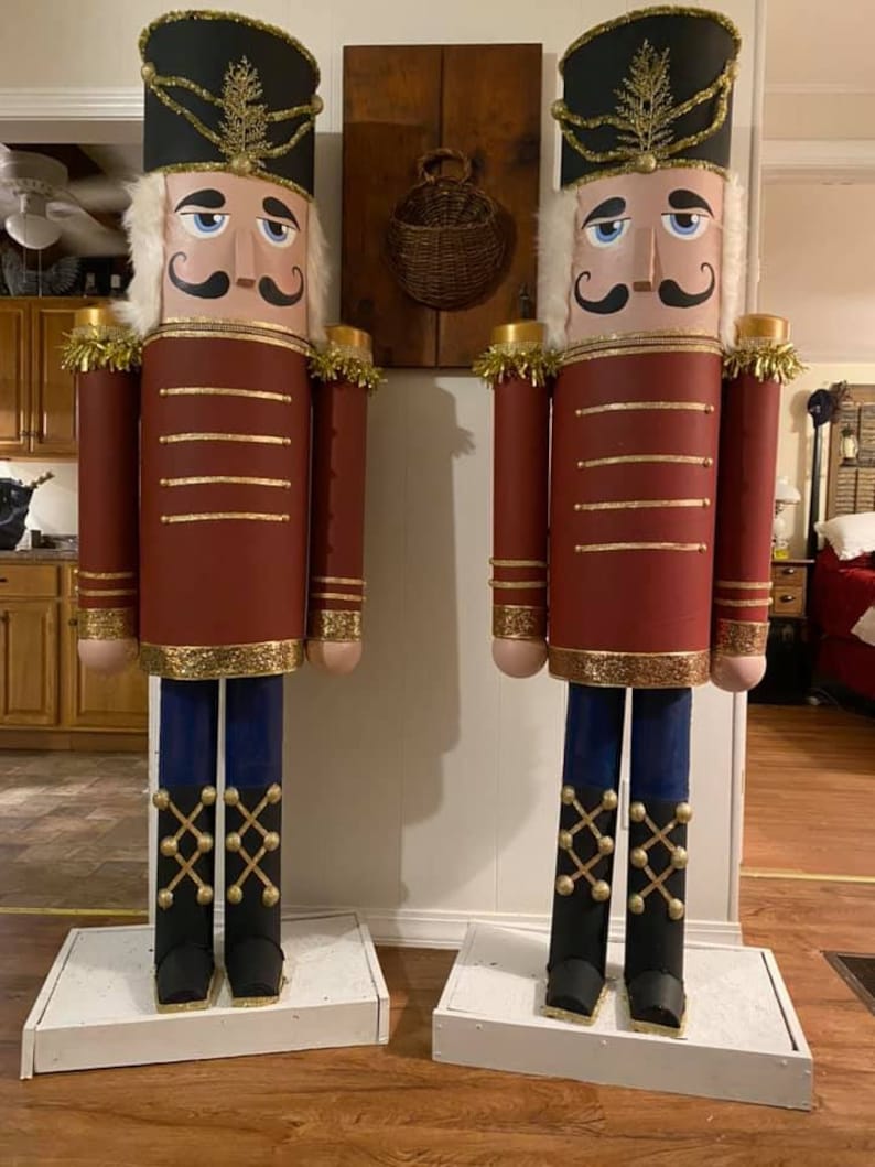 6 1/2 Foot Nutcracker Instructions ..face Template and Supply List ...