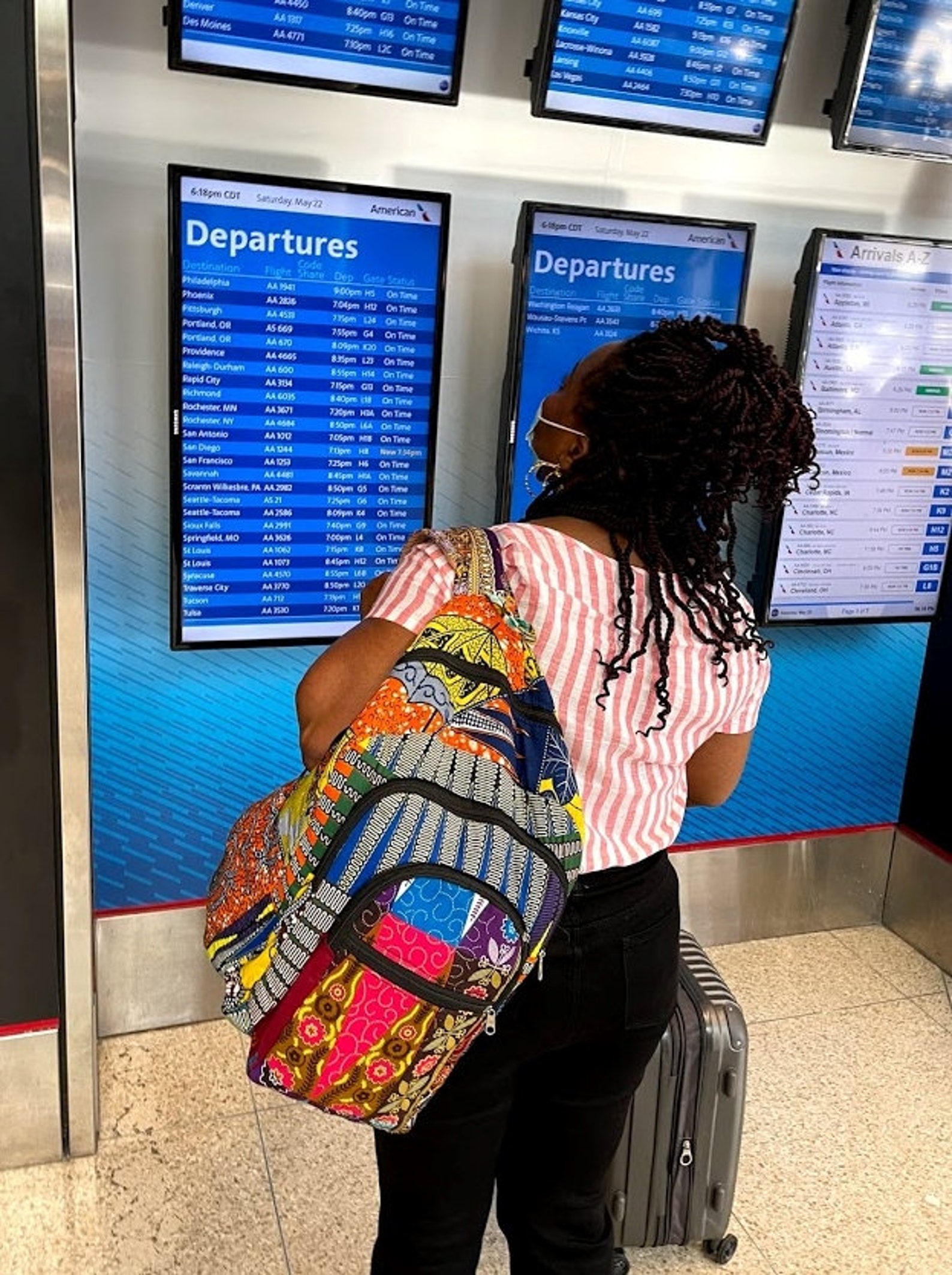 African Backpack Backpack Ankara Backpack Patchwork - Etsy