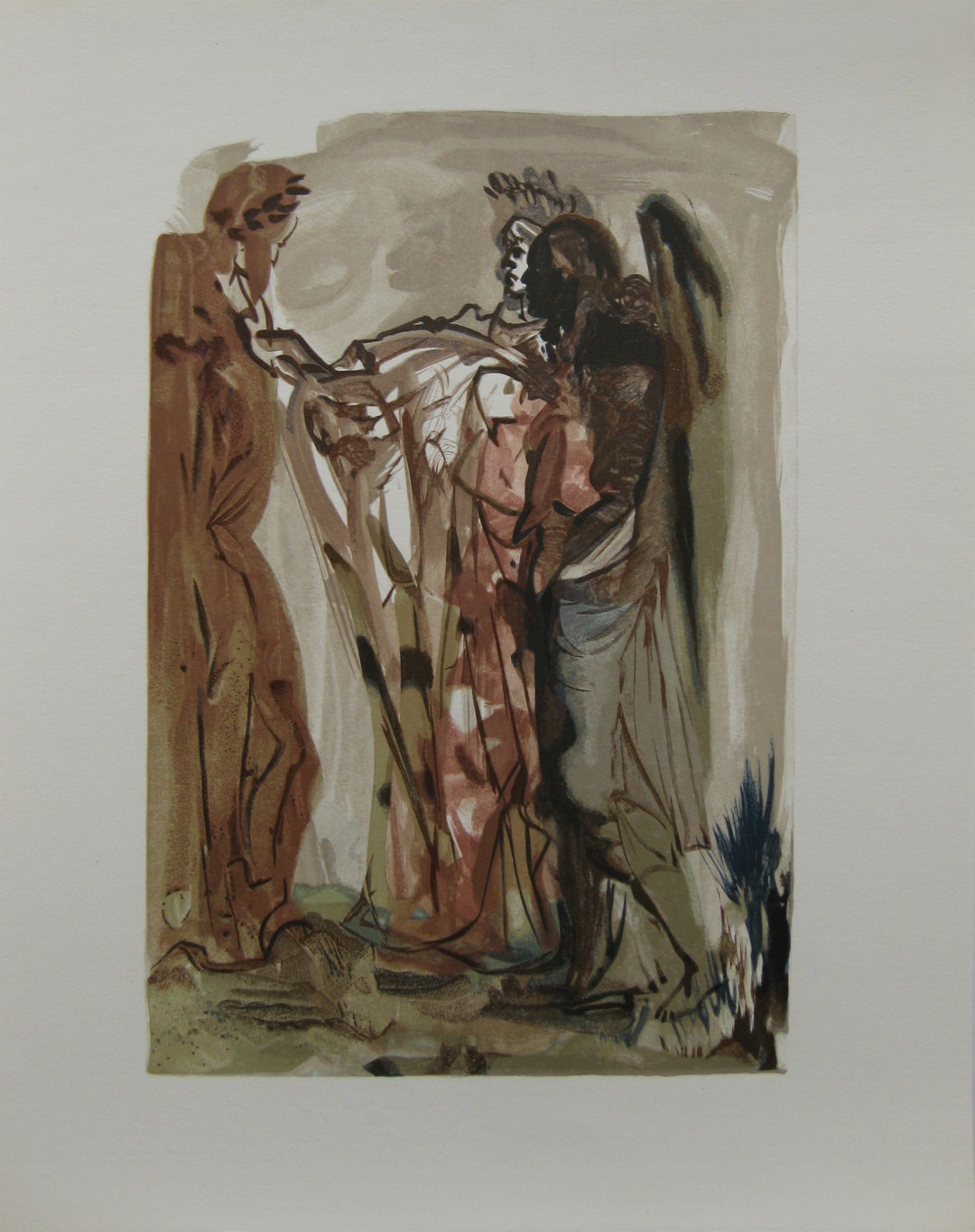 Salvador Dali - Woodblock Engraving - Inferno - Canto 11 - "the Haughty ...