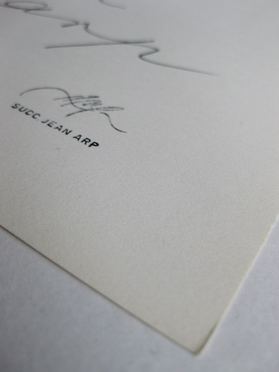 Hans Arp - "à Tai Dada" - Original Linocut With Signature Stamp - 1966 ...