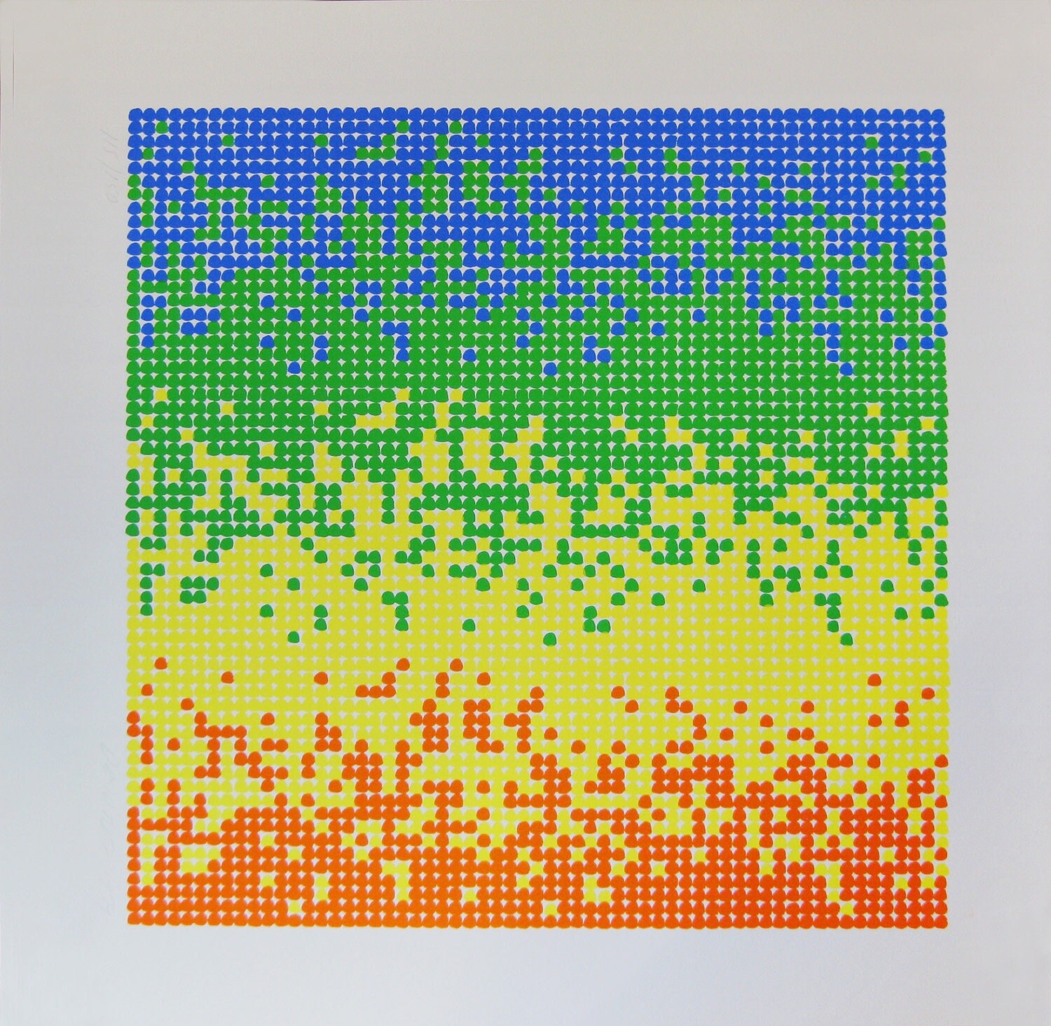 David Roth - Composition - Hand signed Serigraph - 1979 (S/N 115/150)