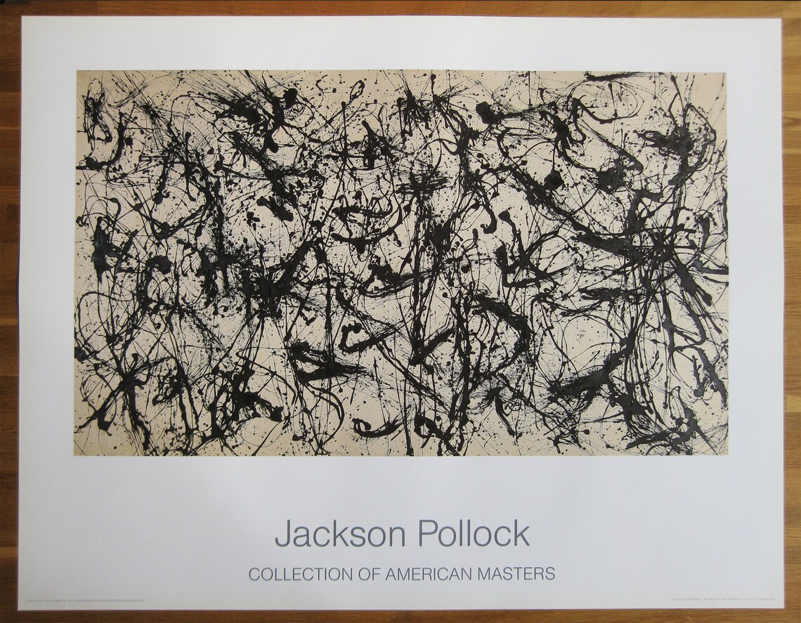 Jackson Pollock number 32 1950 Colour Offset - Etsy