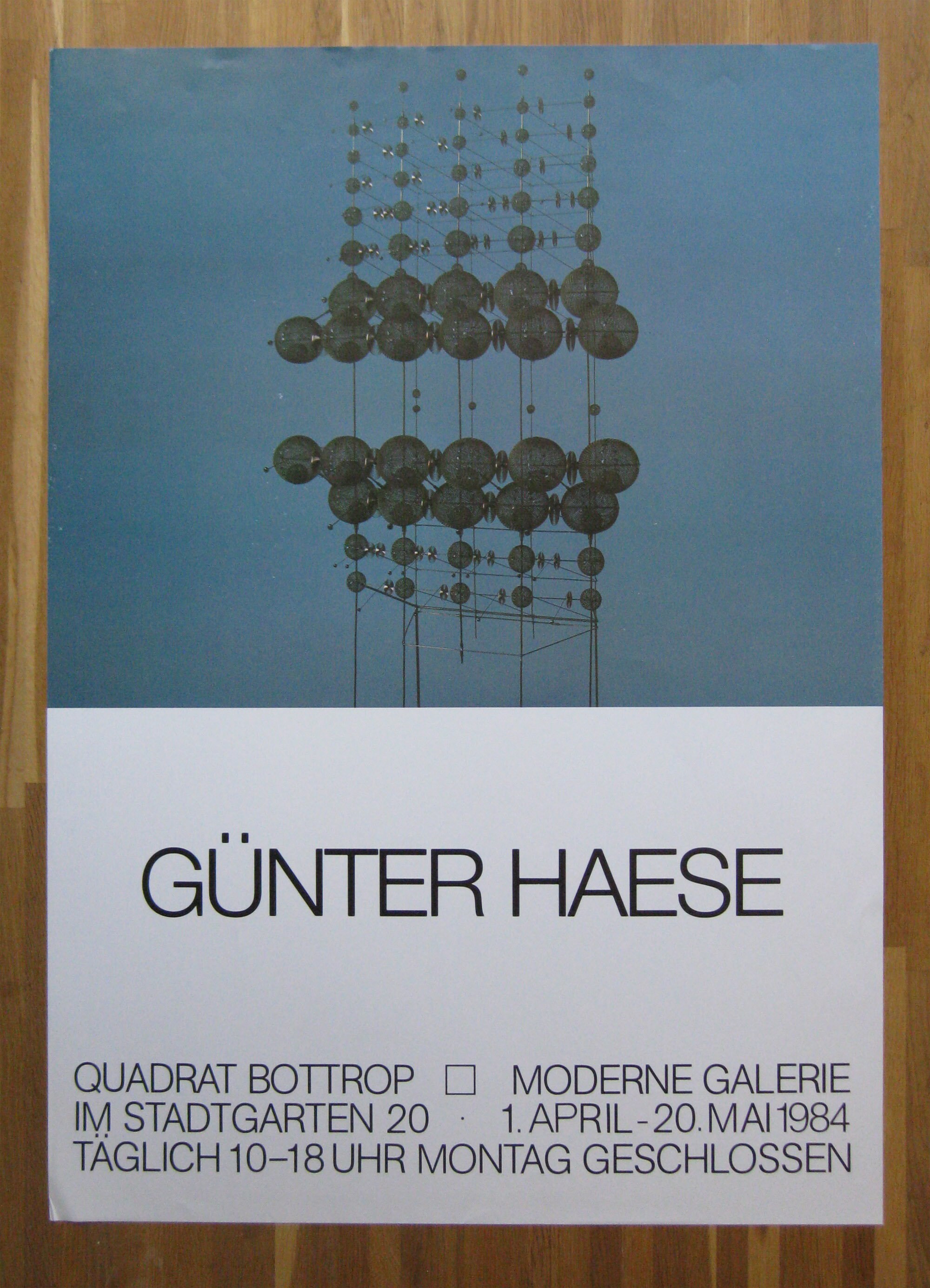 Gunter Haese - Large Offset Lithgraph Exhibition Poster, 1984