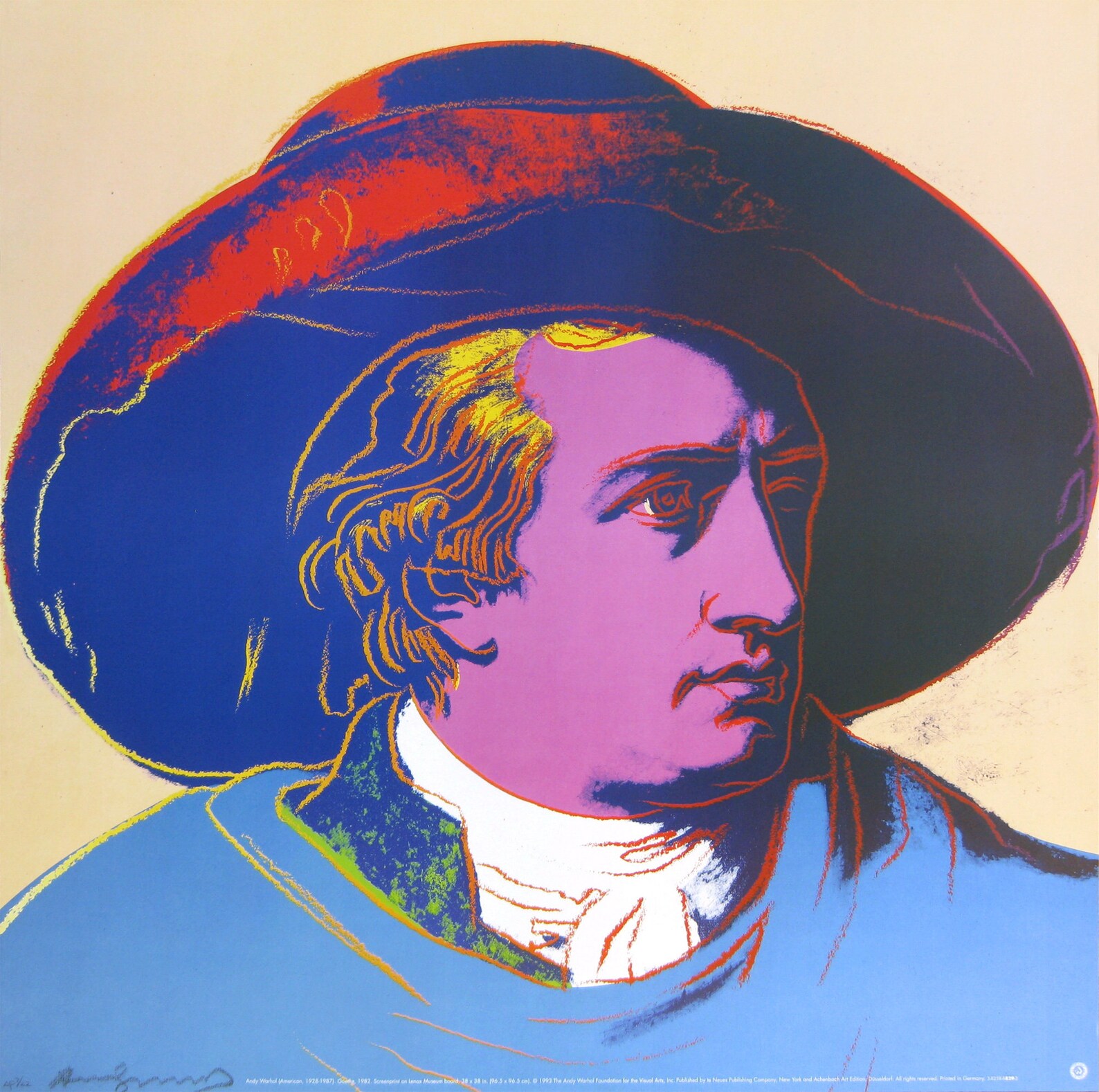 Andy Warhol - "goethe" - LARGE Colour Offset Lithograph, 1993 - Etsy