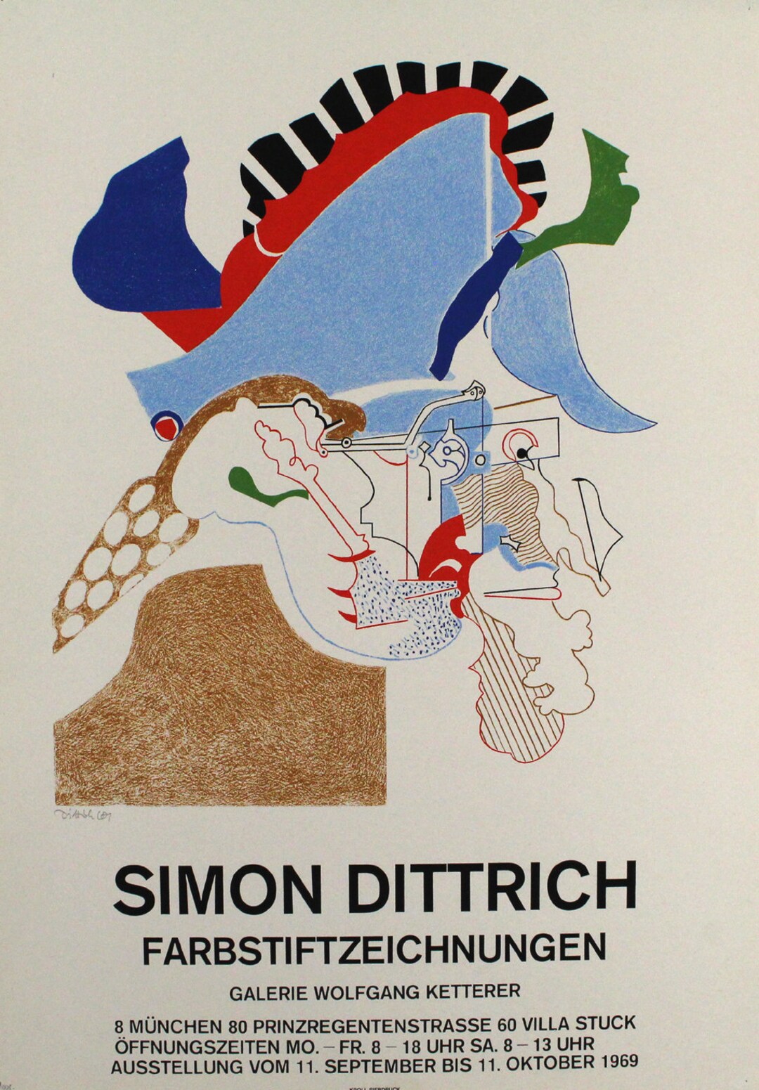 Simon Dittrich - Hand Signed Serigraph Poster, 1969 - Etsy