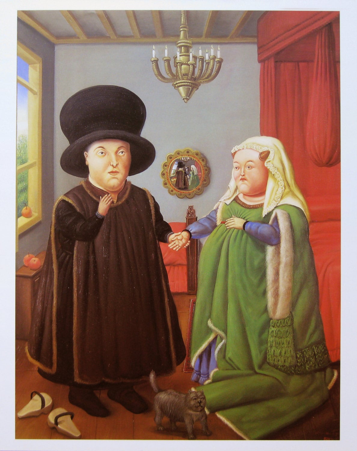 Fernando Botero el Matrimonio Arnolfini Offset Lithograph, 1992 - Etsy