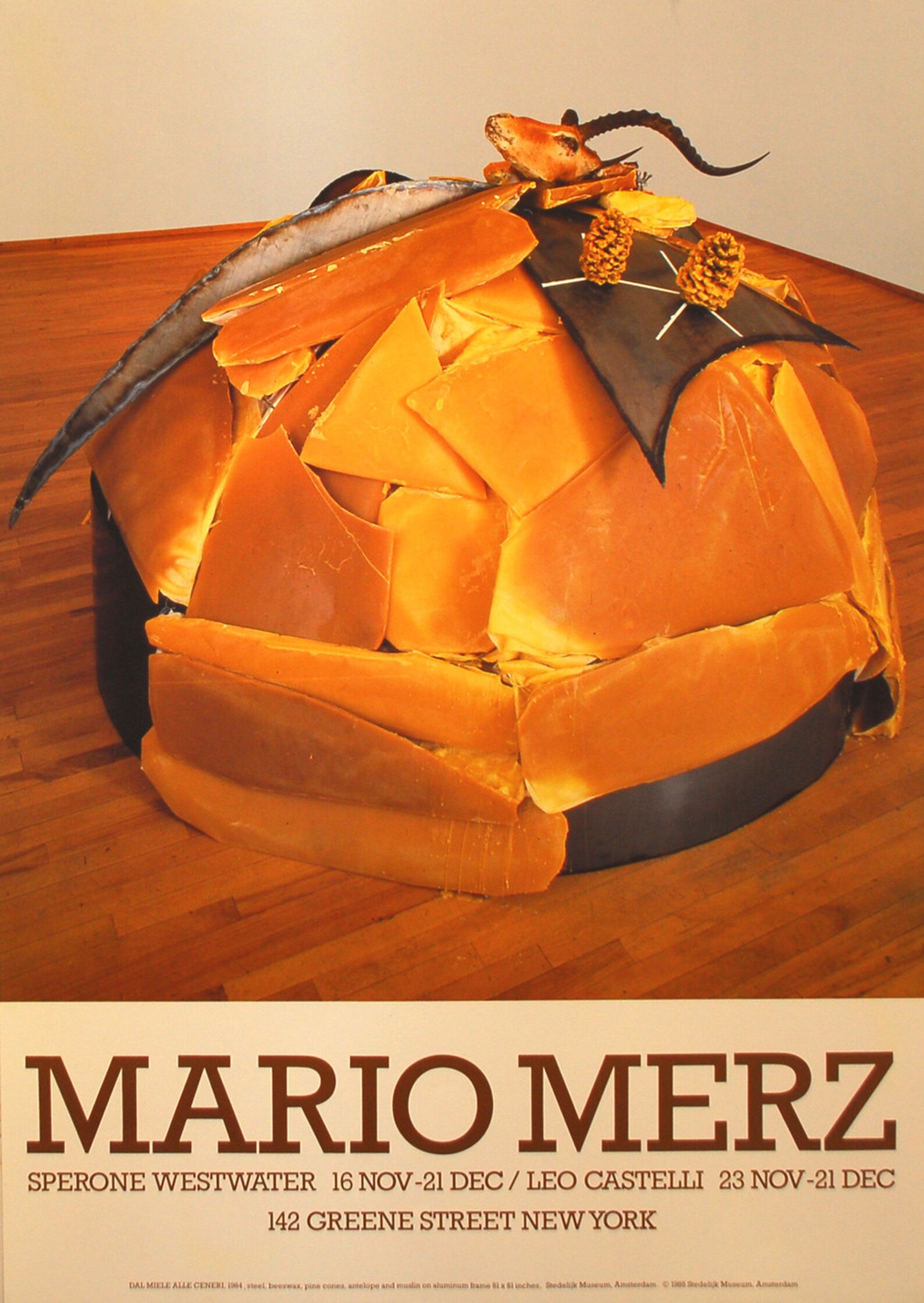 Mario Merz - "dal Miele Alle Ceneri" - Rare Offset Lithograph ...