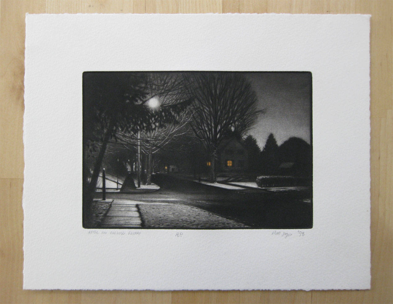 Dan Jago - After an evening flurry - Hand signed Aquatint Etching