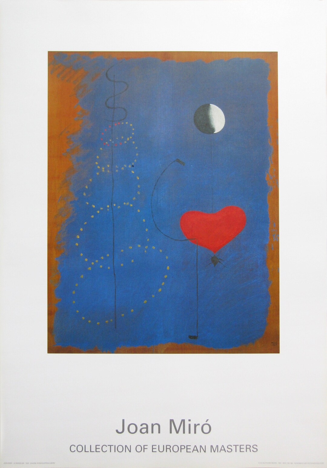 Joan Miro - "the Dancer" - Colour Offset Lithograph - 1997 - Etsy