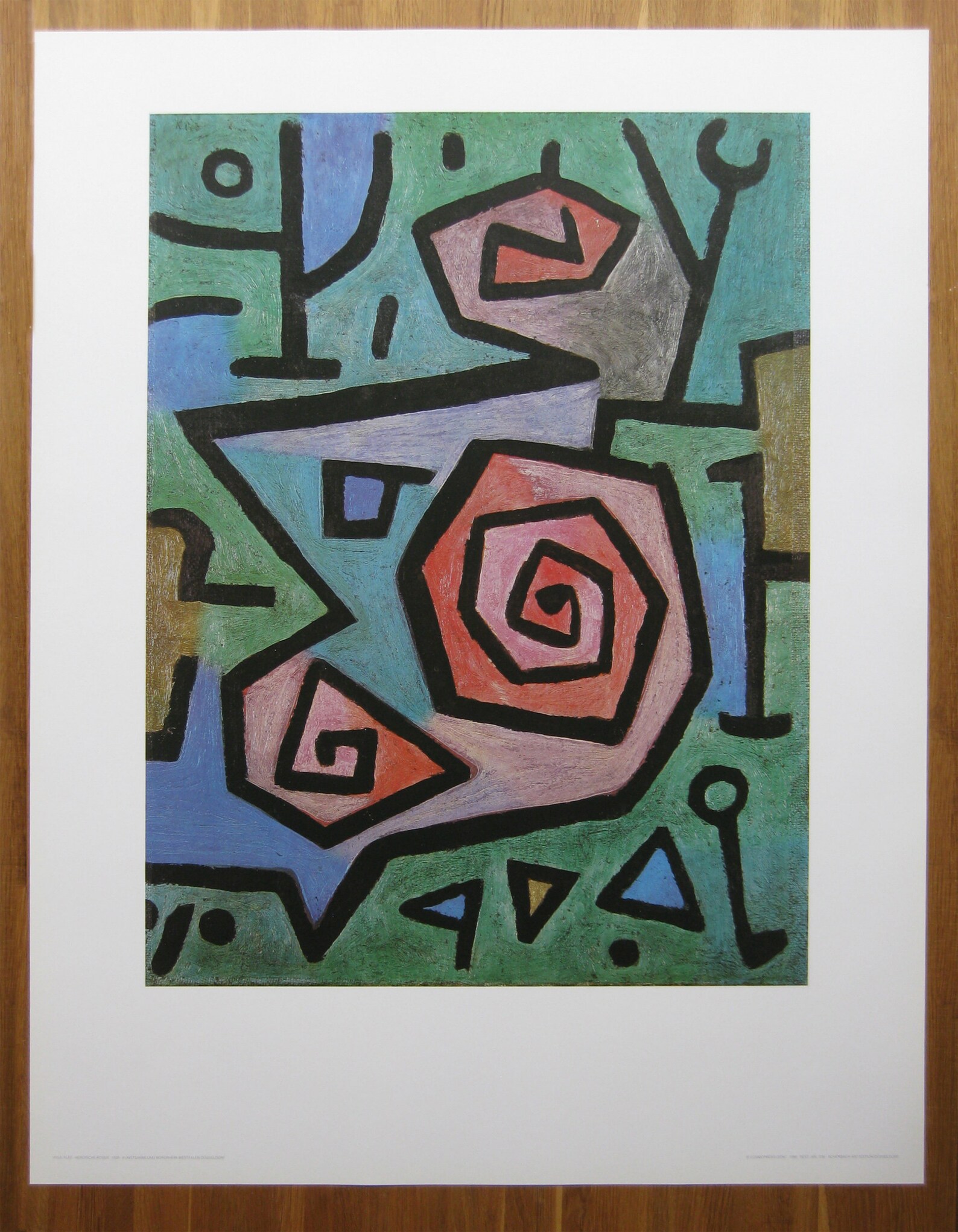 Paul Klee - "heroic Roses" - Colour Offset Lithograph - 1992 - Etsy