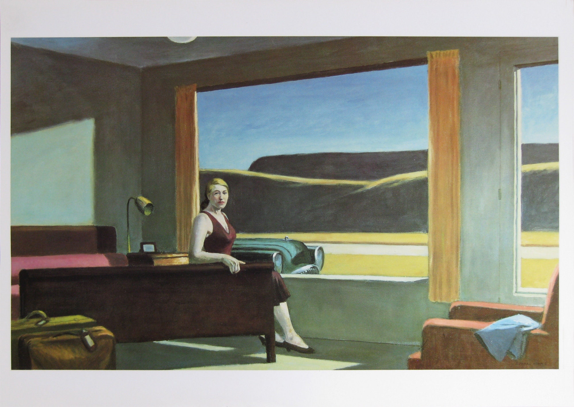 Edward Hopper - Western Motel - Offset Lithograph - 1994