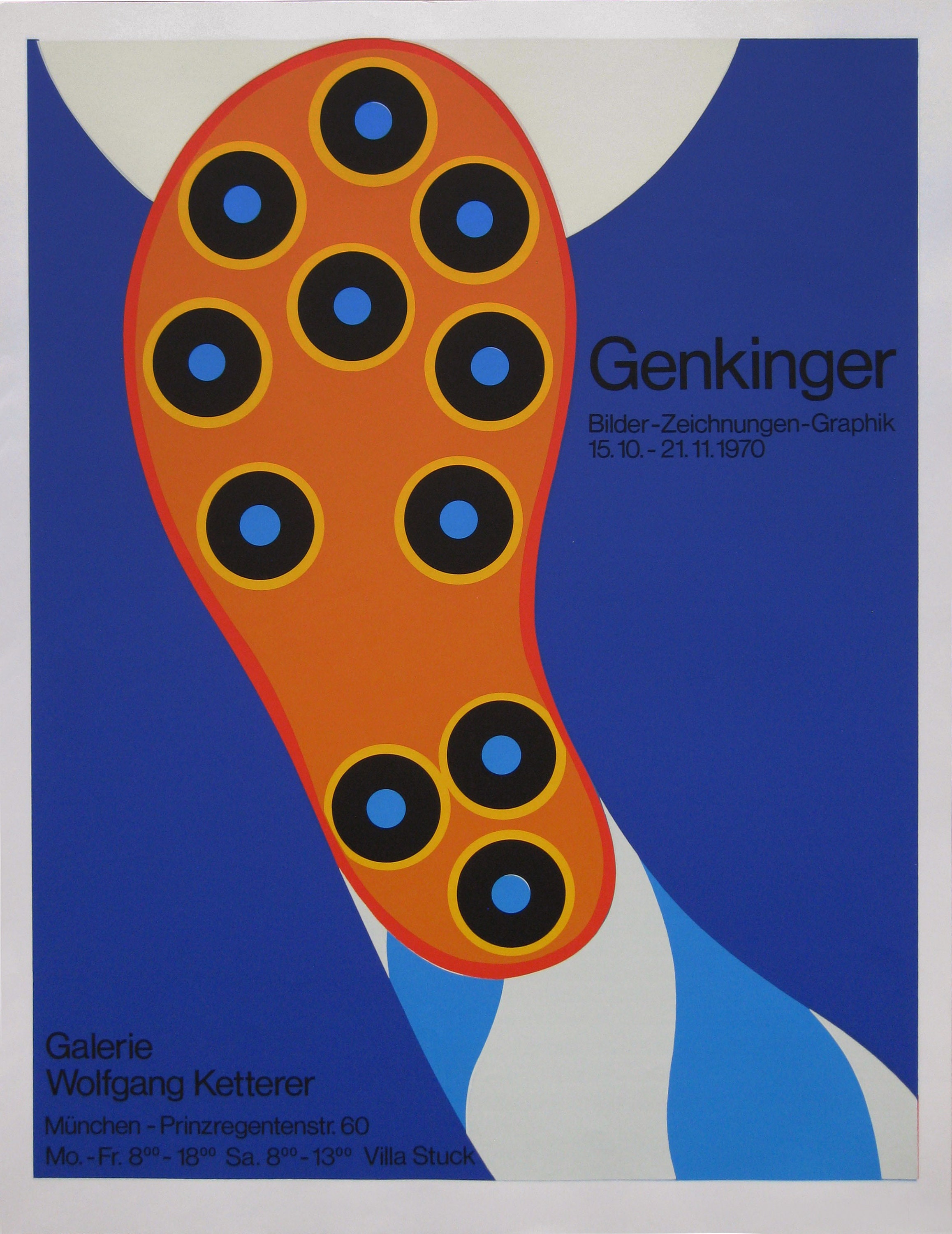 Fritz Genkinger - Original Screen Print Poster - 1970