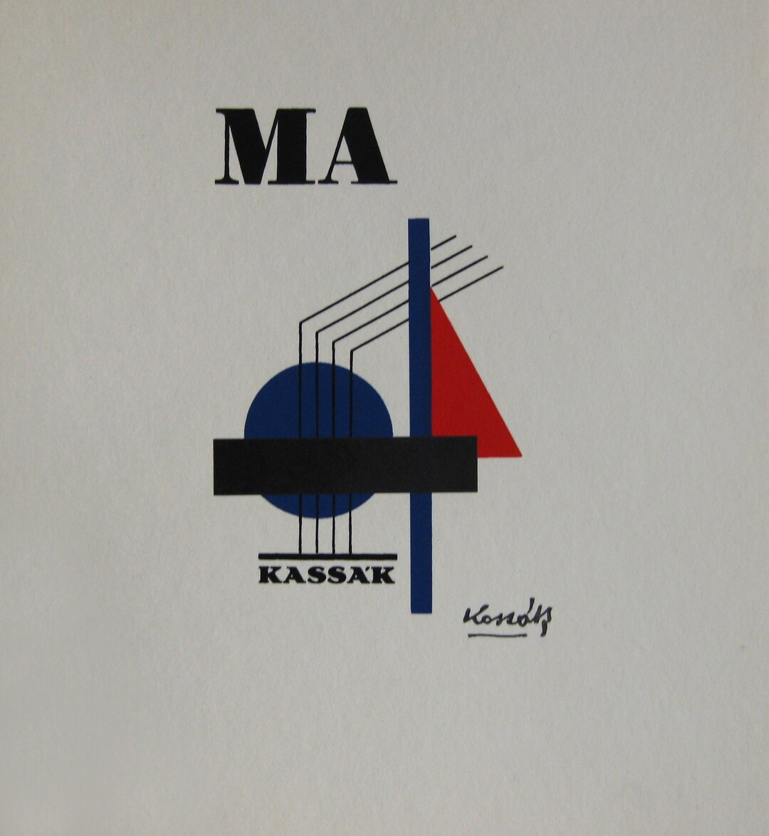 Lajos Kassak composition Colour Screen Print Stamp Signed 1958 - Etsy