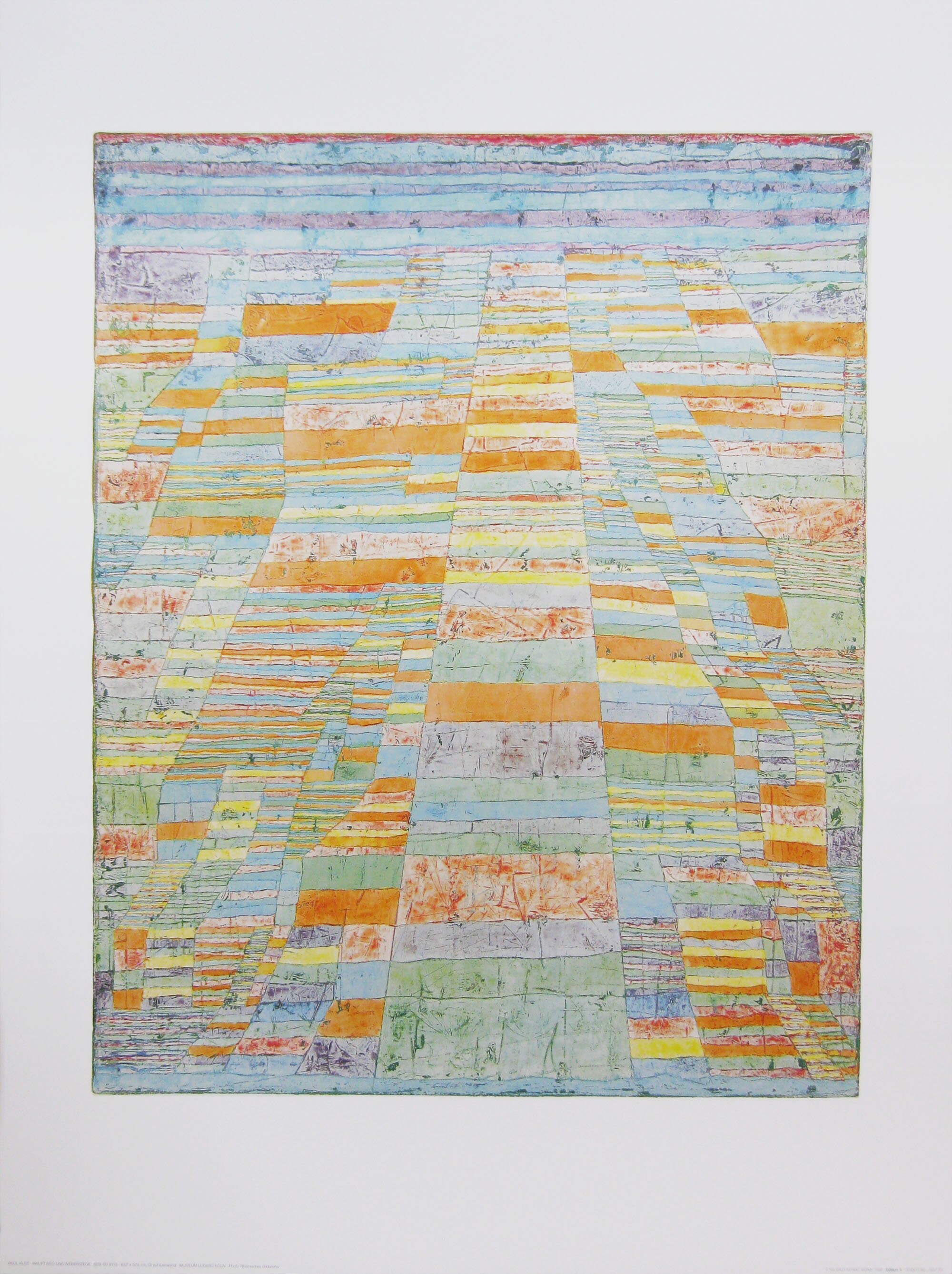 Paul Klee - Mainway and Byways - 1929 - Offset Lithograph Museum Print ...