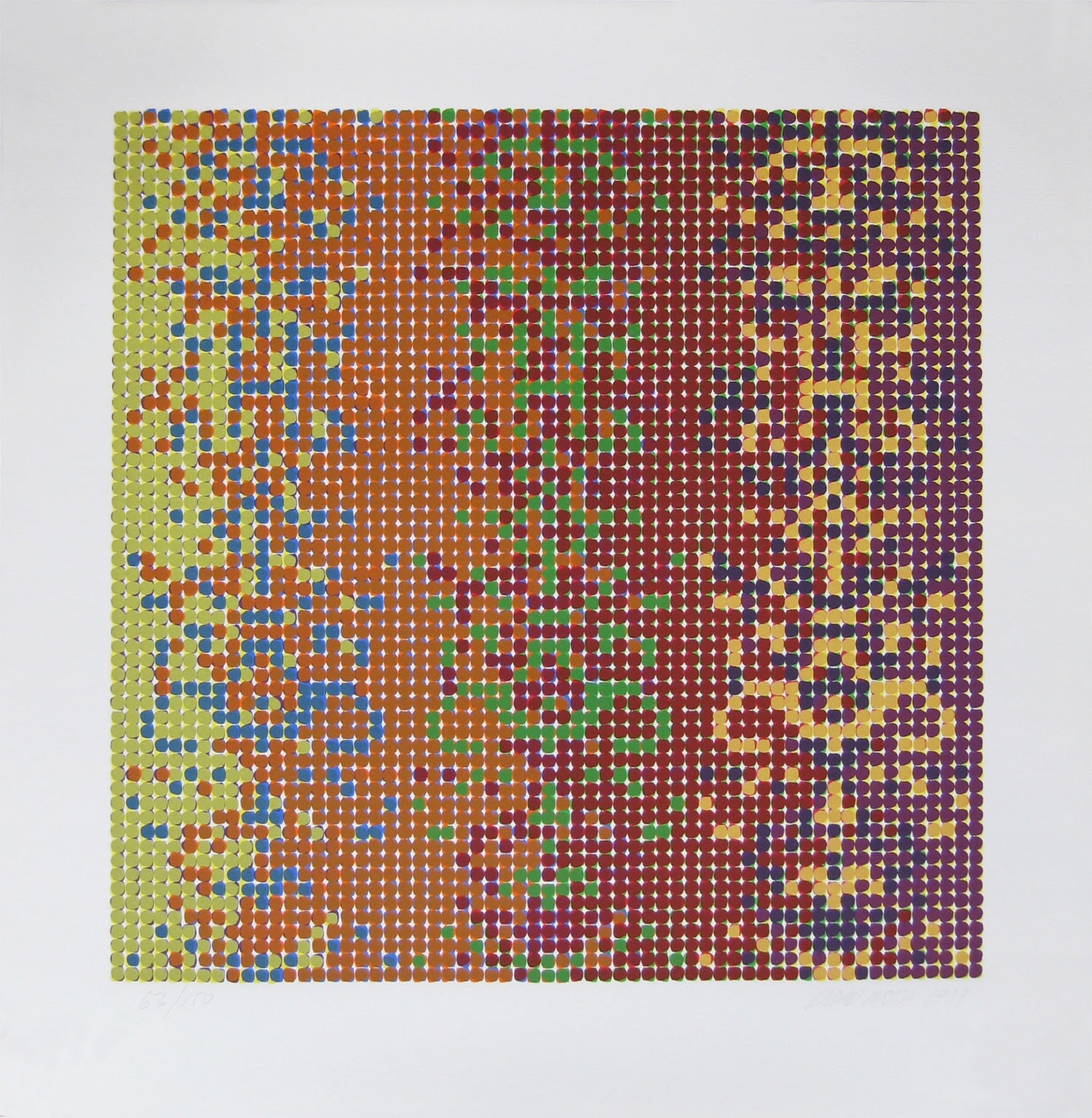 David Roth - Composition - Hand signed Serigraph - 1979 (S/N 63/150)