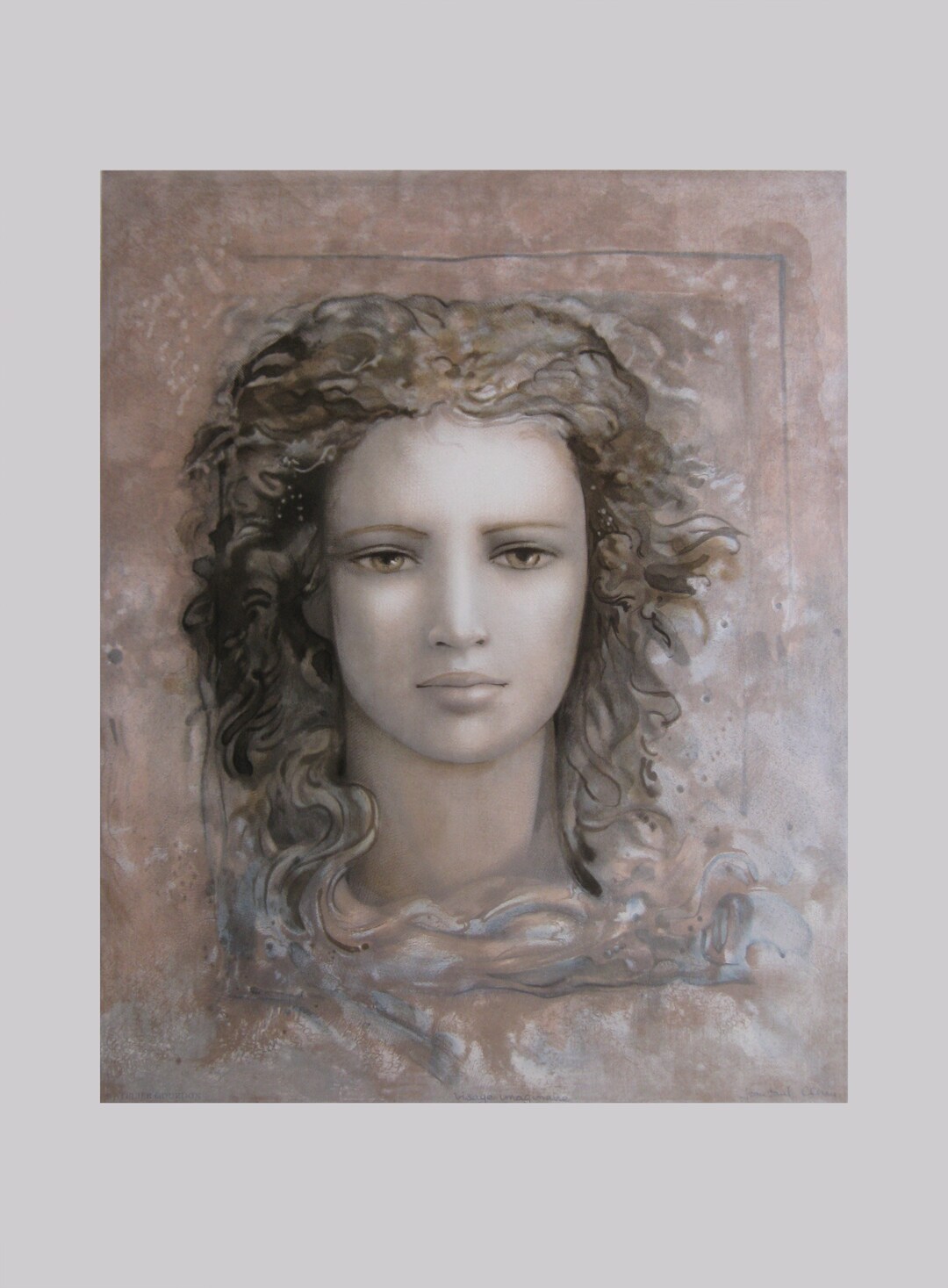 Jean-paul Cleren visage Imaginaire Original Colour Lithograph 1972 - Etsy