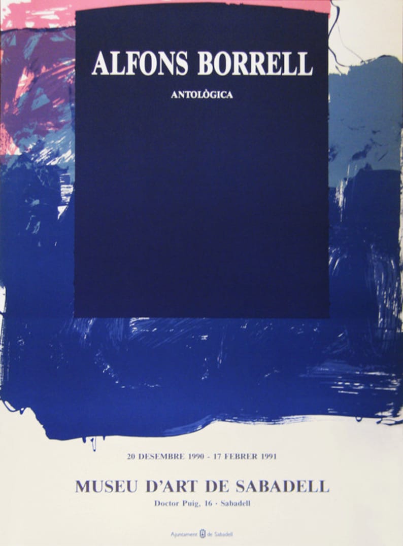 Alfons Borrell - Museu D Art De Sabadell - Lithograph Exhibition Poster ...