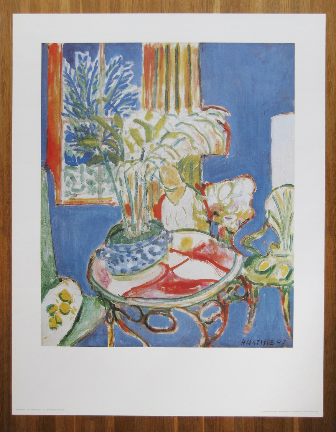 Henri Matisse - "small Bleu Interior " - Colour Offset Lithograph ...