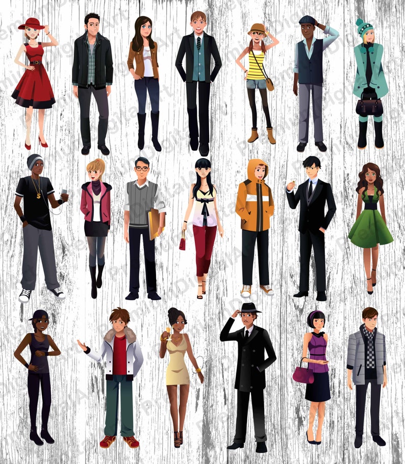 20 People Clipart Kids Clipartkids Clipart Setdigital Kids | Etsy