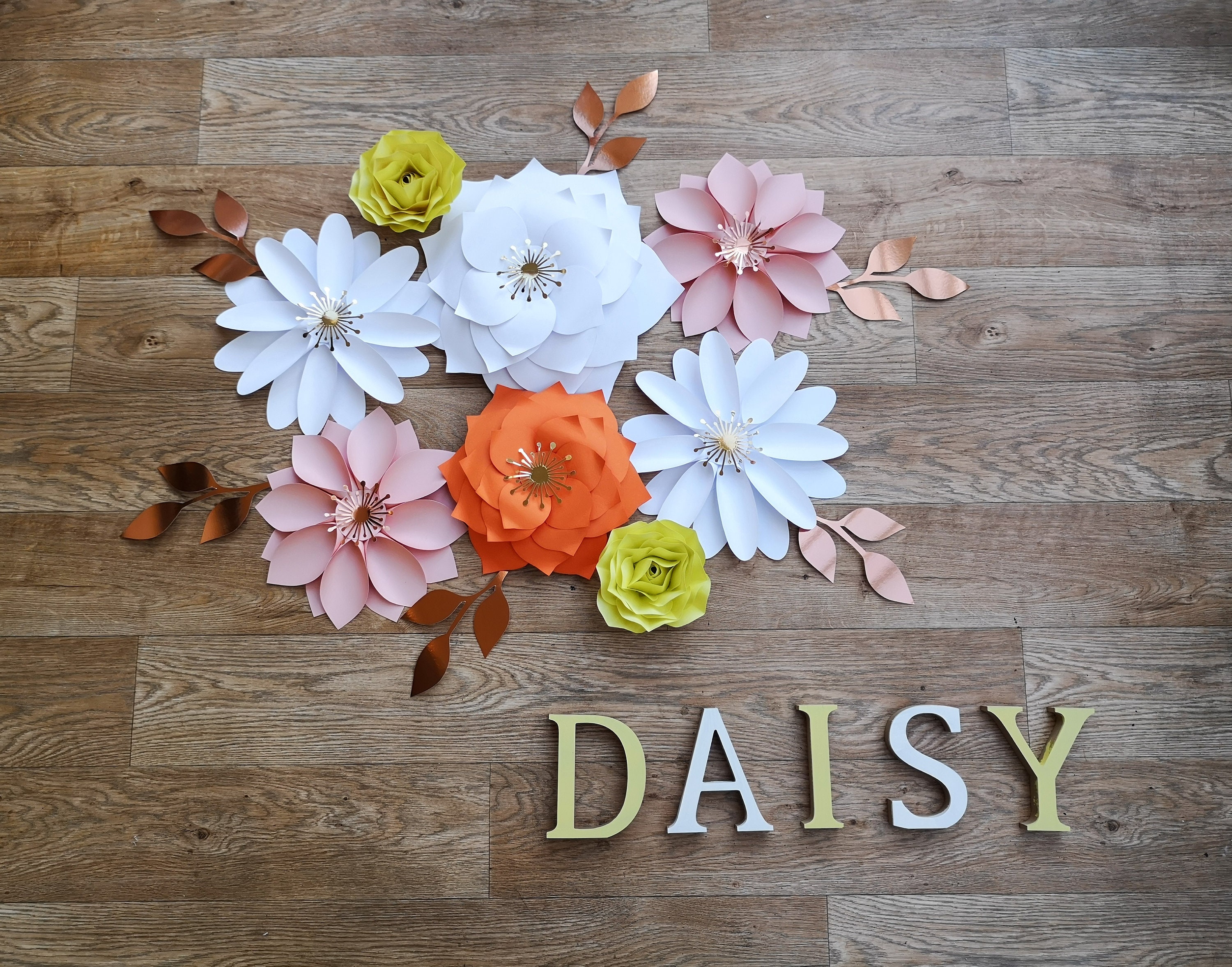Large Wall Flowers Daisy Style | Etsy
