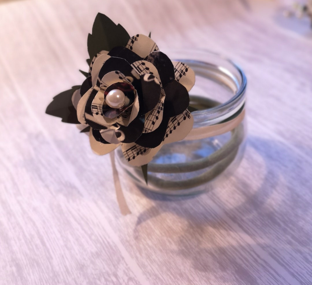 Handmade Paper Rose - Made From Sheet Music - Etsy