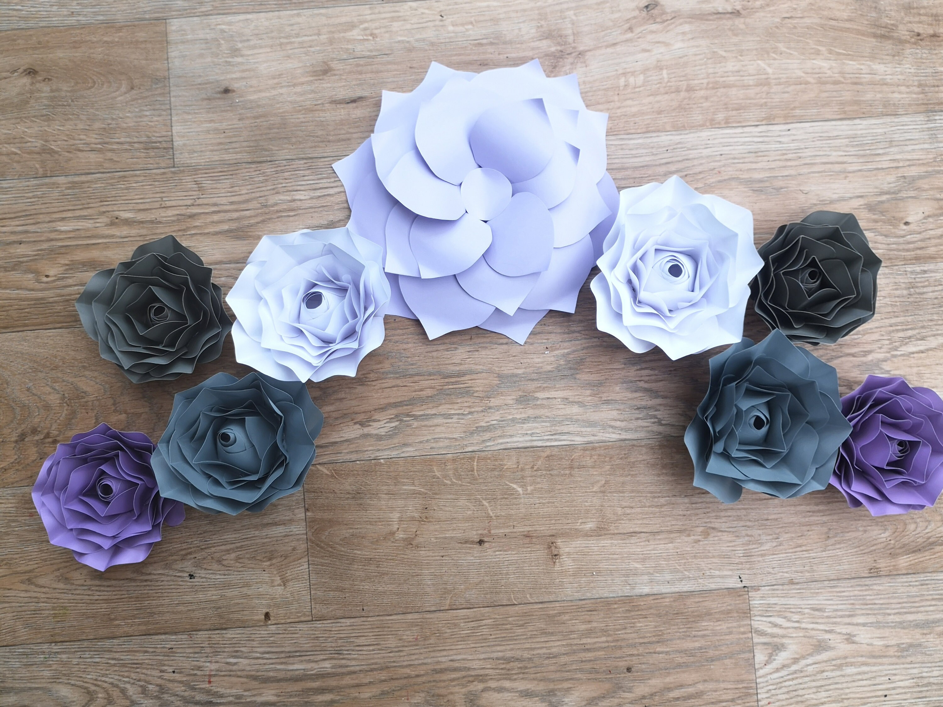 Large Wall Flowers Set of Nine - Etsy