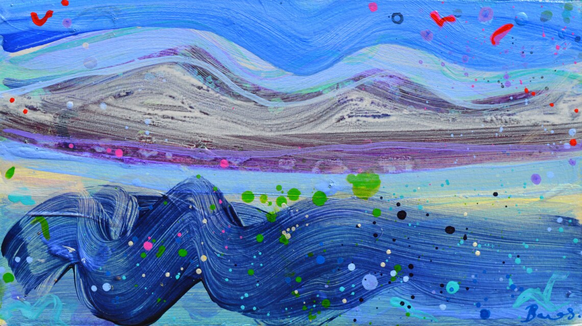 BLUE WATERS, MEDITERRANEAN Seascape ~ Abstract Expressionist Painting ...