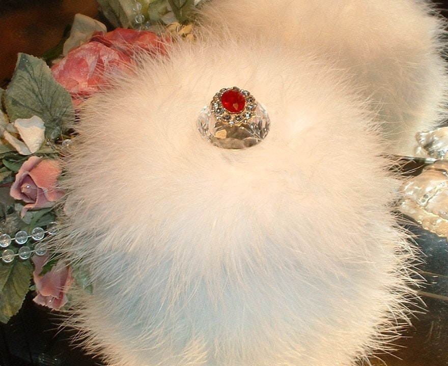 Powder Puff Body Dusting Powder Puff White Puff With White | Etsy