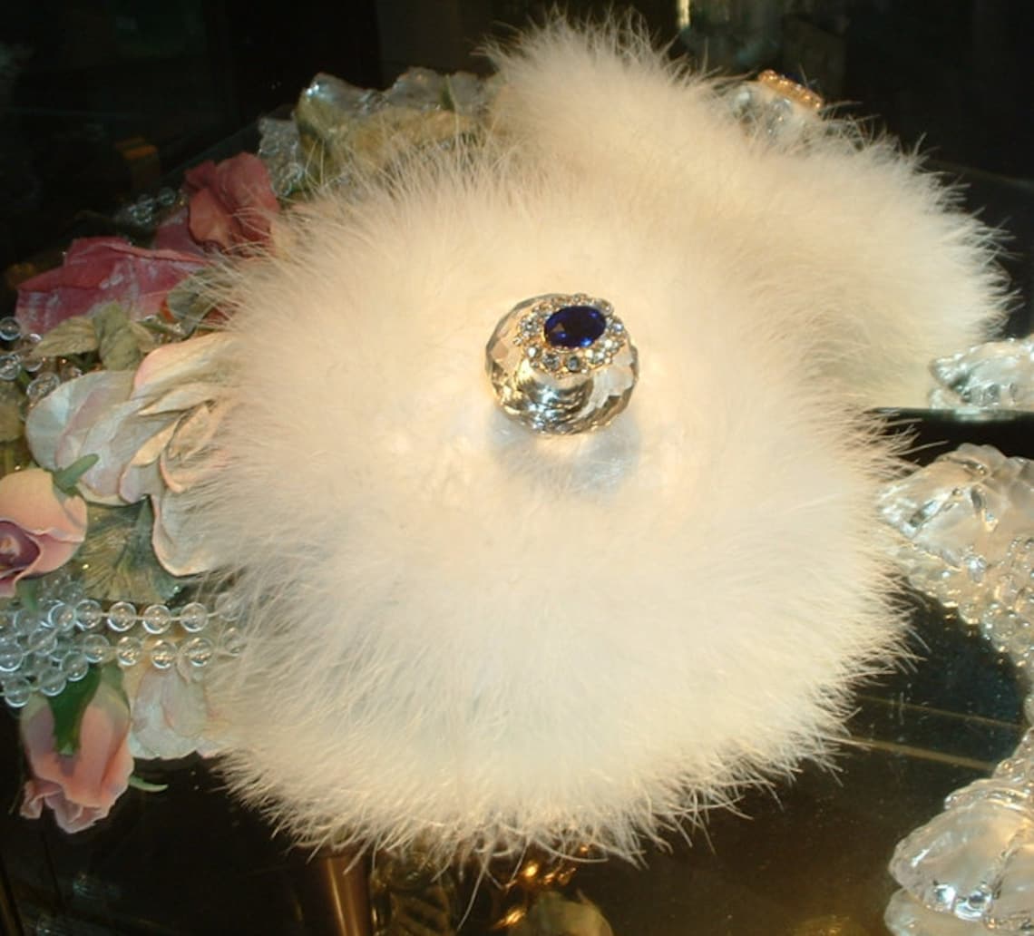 Powder Puff Body Dusting Powder Puff White Puff With White - Etsy