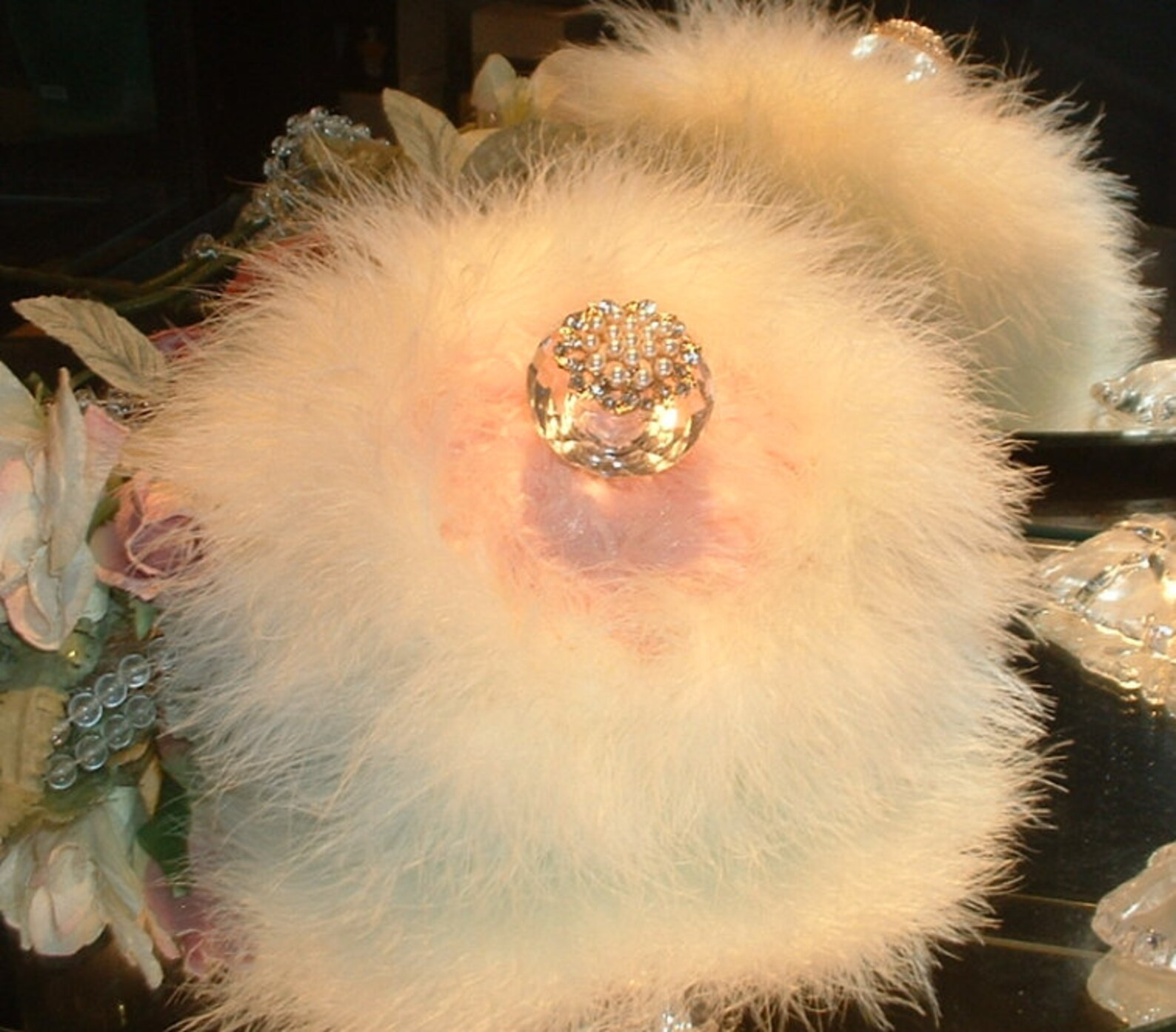 Powder Puff Body Dusting Powder Puff Peach Fur Puff | Etsy