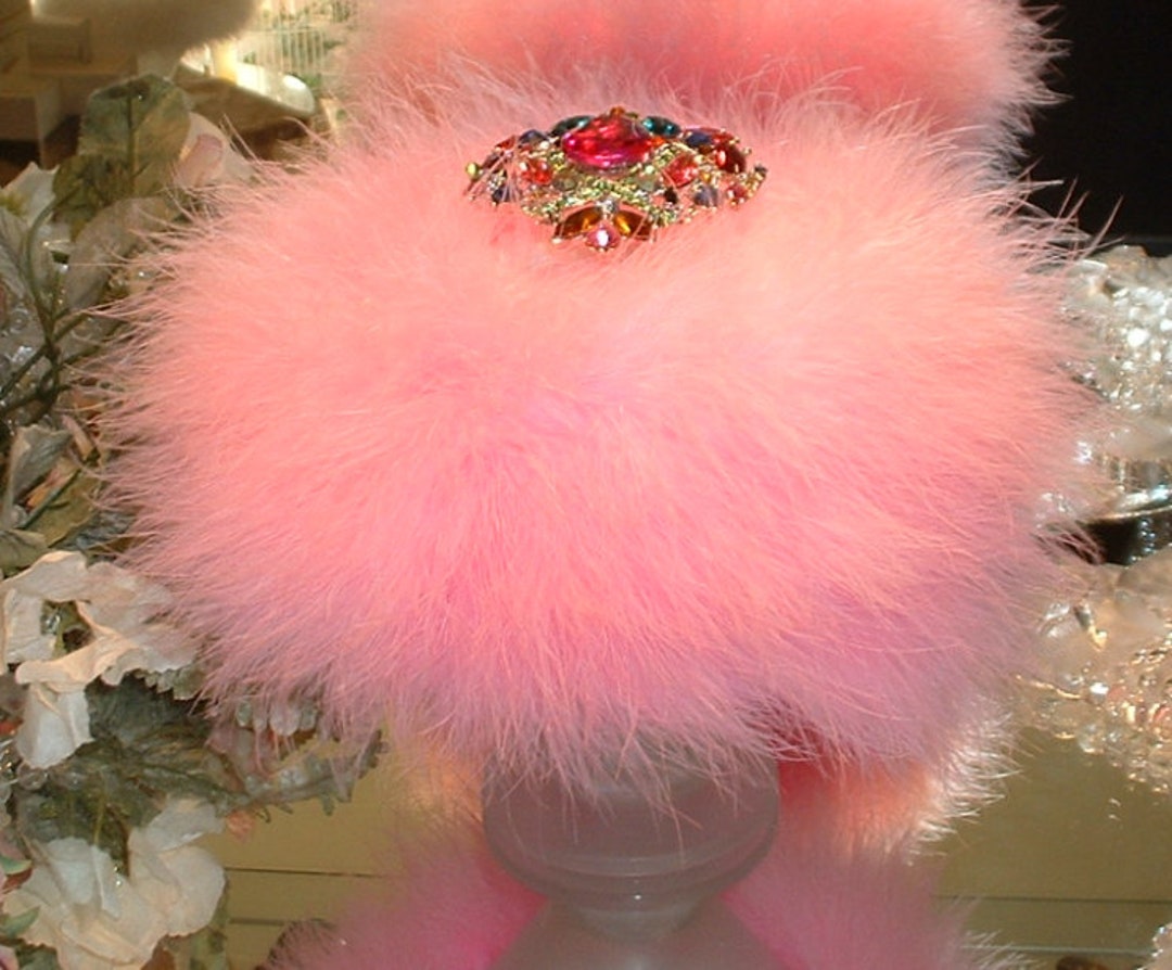 La Vanilla ~ 6 Oz Scented Dusting Powder W/ Rhinestone Handle Puff ...