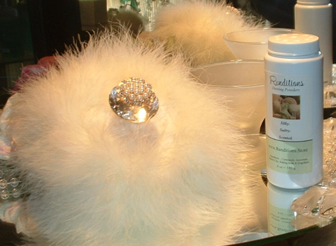 Magnolia Blooms ~ 6 Oz Scented Dusting Powder W/ Puff & Stand by ...