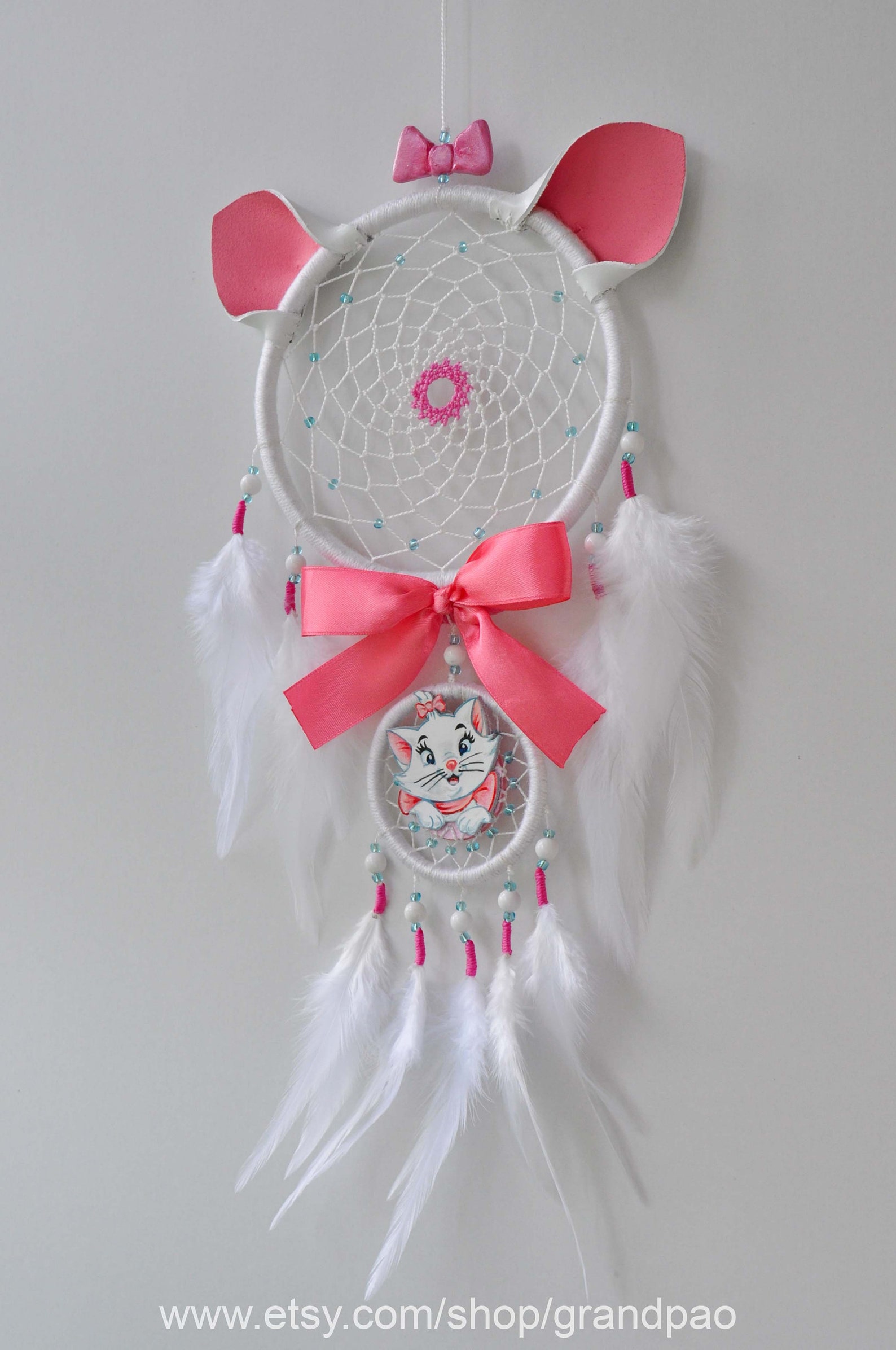 Marie the Cat Dream Catcher Baby Nursery Room Decor - Etsy