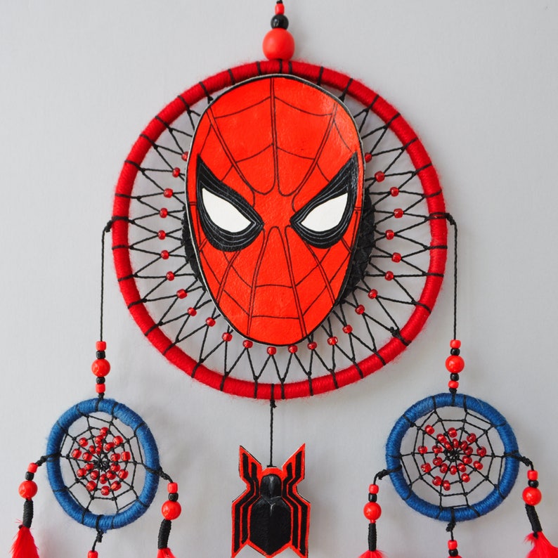 Spider Superhero Gift Dream Catcher Wall Hanging Fan Gift Idea | Etsy