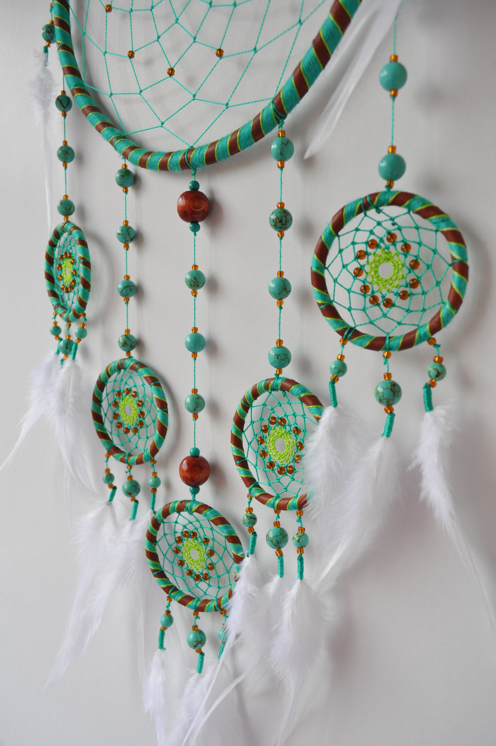 Extra Large Dream Catcher Turquoise Huge Dreamcatcher Wall - Etsy