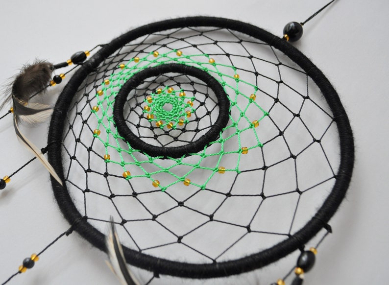 Black Dream Catcher With CUSTOMIZABLE Color Large | Etsy