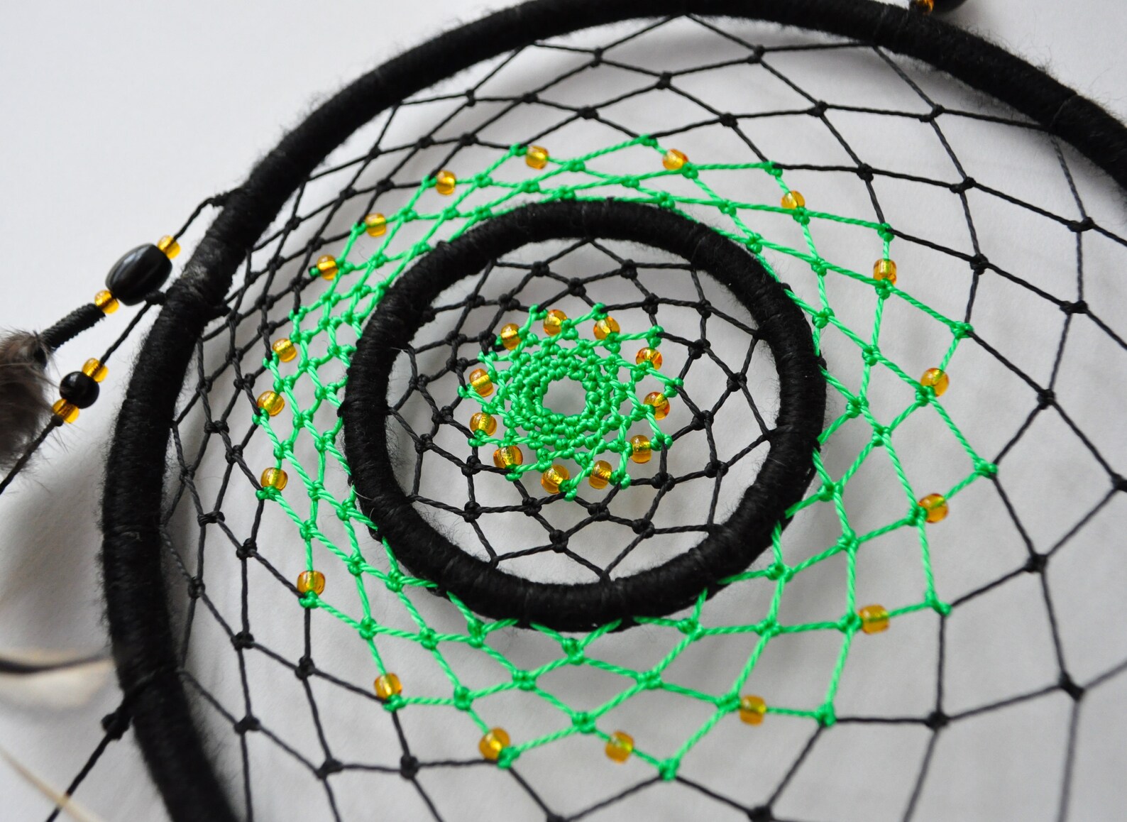 Black Dream Catcher With CUSTOMIZABLE Color Large | Etsy