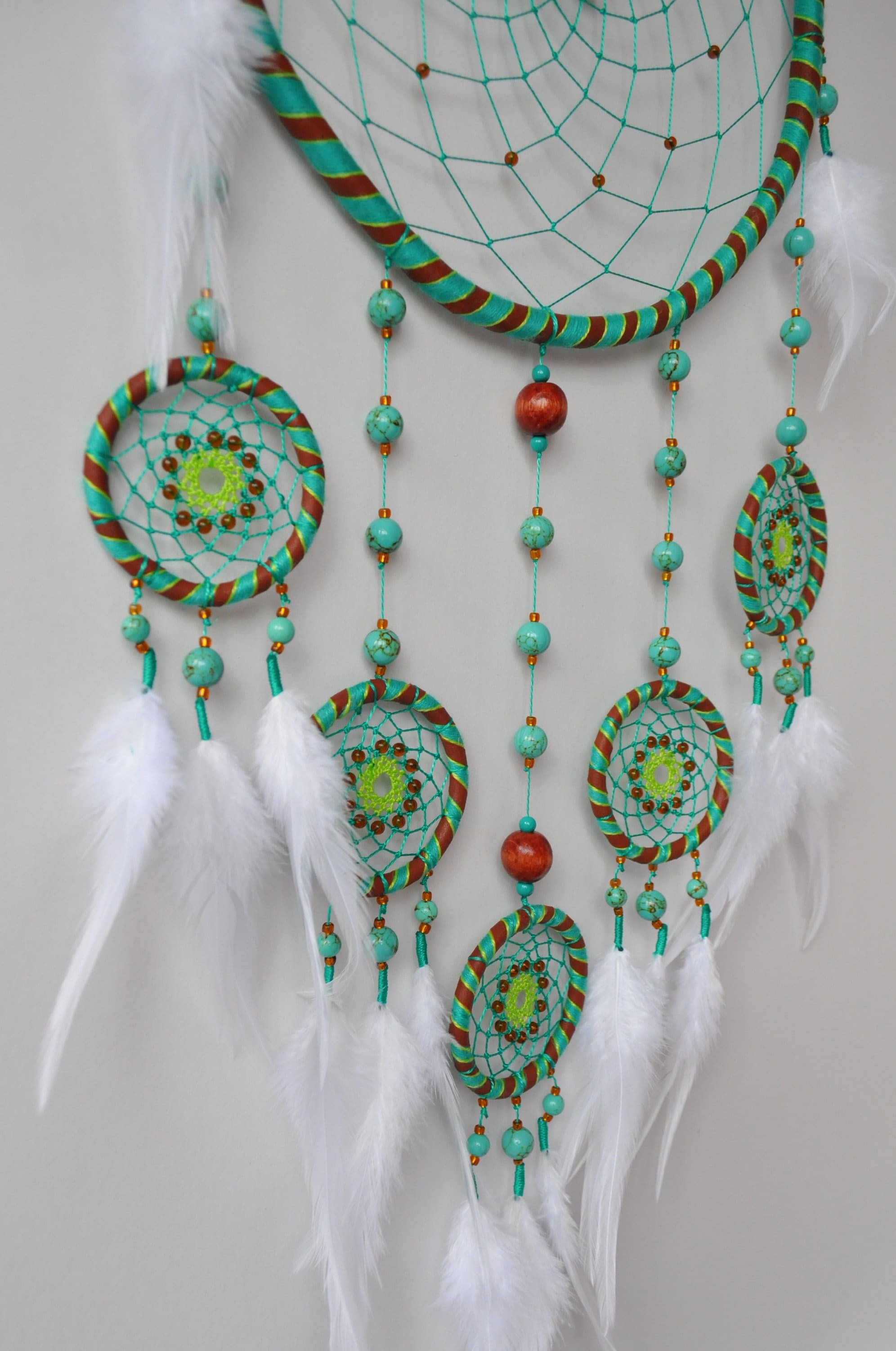 Extra Large Dream Catcher Turquoise Huge Dreamcatcher Wall - Etsy