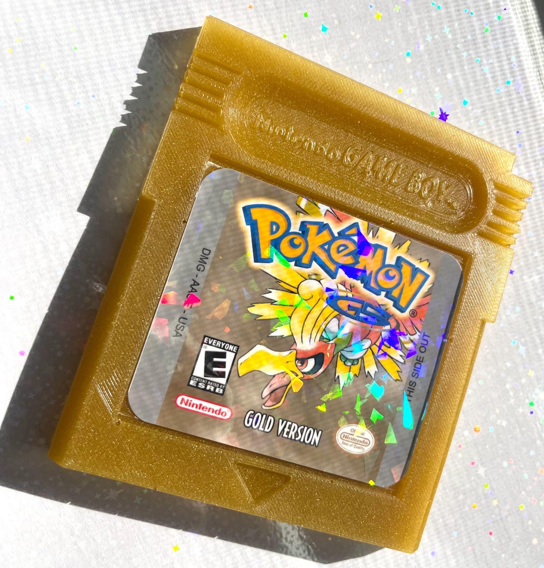 Giant Pokémon Gold Game Boy Resin Cartridge Display - Etsy