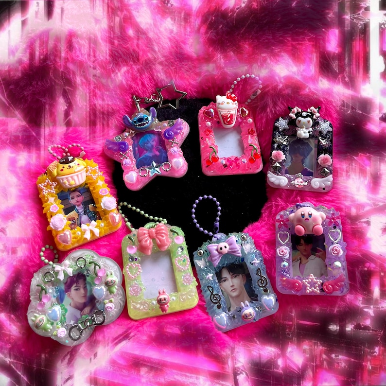 Mini Deco Photo Frame Keychain - Etsy