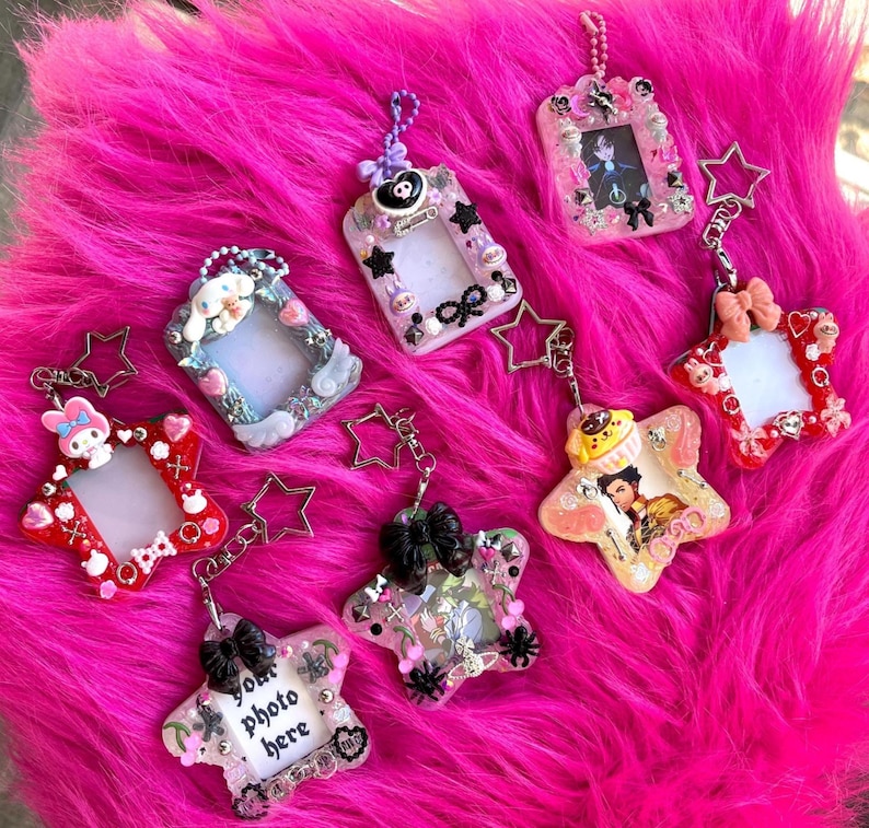 Mini Deco Photo Frame Keychain - Etsy