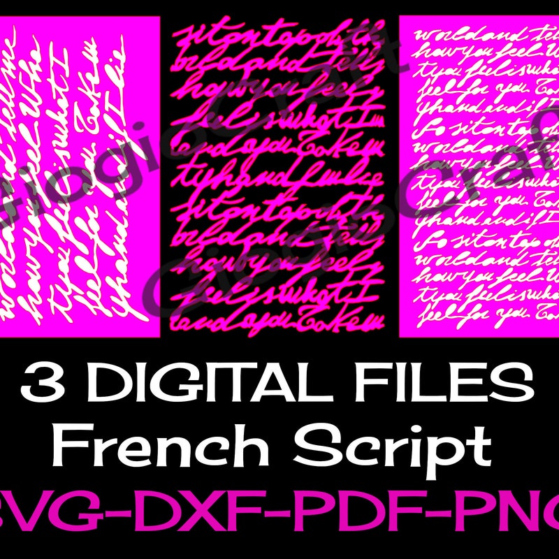 French Script Paper - Etsy