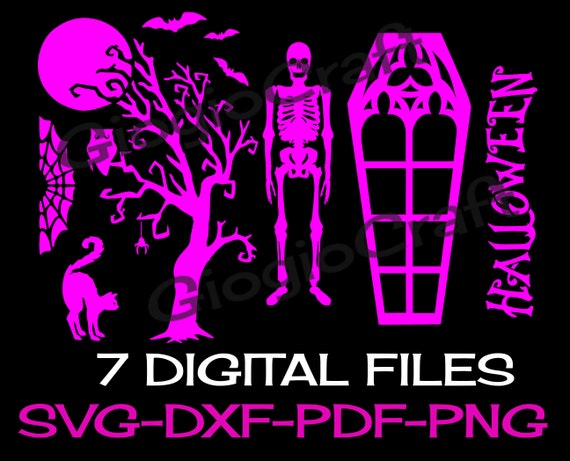 7 SVG DXF PNG Vector Files for Cameo Cricut Laser Cut - Etsy