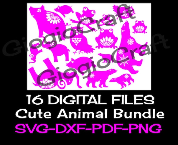 16 SVG DXF Vector Files for Cameo Cricut Laser Cut | Etsy Canada